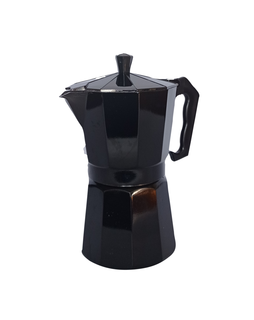 Moka Italiana Negra 6 Tazas (300 ml) - Tienda Cafetal
